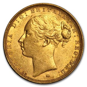 Buy 1872-1887-M Australia Gold Sovereign Young Victoria BU | APMEX