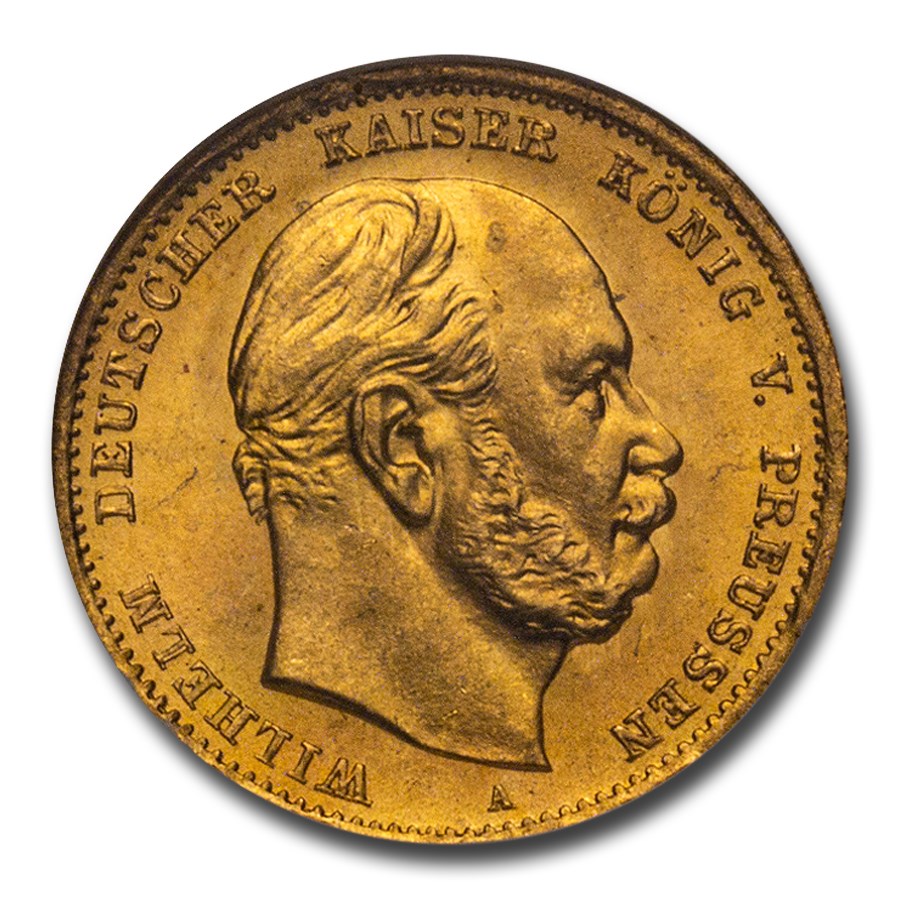 Buy 1872-A Germany Gold 10 Marks Prussia MS-66 NGC | APMEX