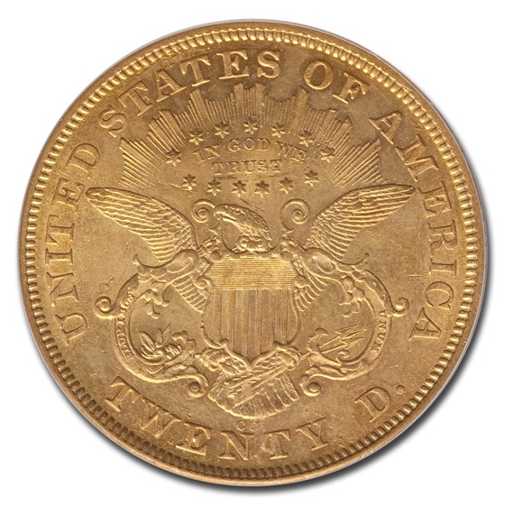 Buy 1872-CC $20 Liberty Gold Double Eagle AU-58 PCGS | APMEX