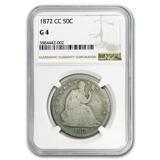 Buy 1872-CC Liberty Seated Half Dollar Good-4 NGC | APMEX