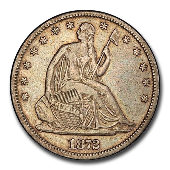 Buy 1872-CC Liberty Seated Half Dollar VF-30 PCGS | APMEX