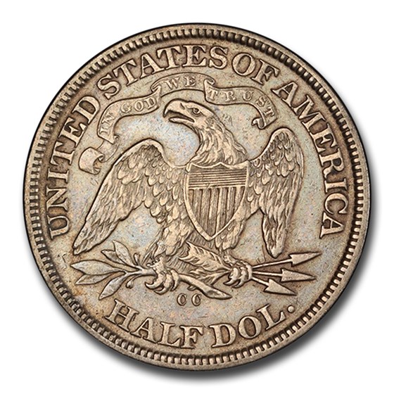 Buy 1872-CC Liberty Seated Half Dollar VF-30 PCGS | APMEX