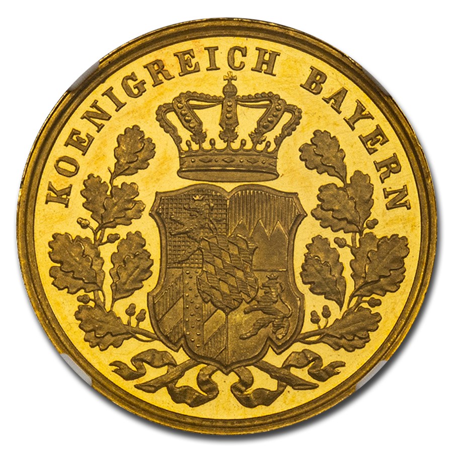 Buy 1872 German States Bavaria AV Medal Ludwig II PF-63 UCAM NGC | APMEX