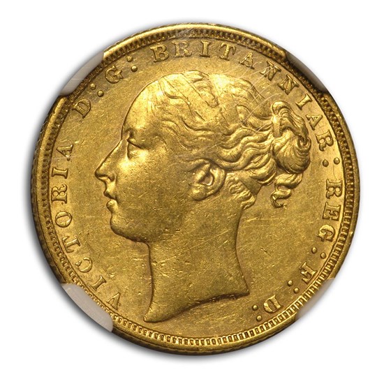 Buy 1872 Great Britain Au Sovereign AU-53 NGC (RMS Douro Shipwreck) | APMEX