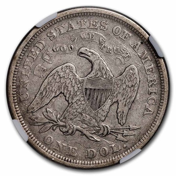 Buy 1872 Liberty Seated Dollar Fine-15 NGC | APMEX