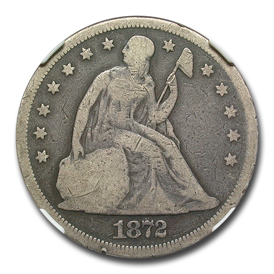Buy 1872 Liberty Seated Dollar Good-6 NGC | APMEX
