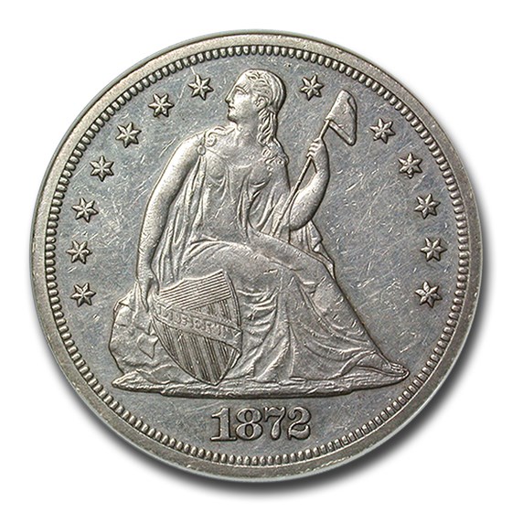 1872 Liberty Seated Dollar PF-50 NGC