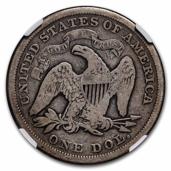 Buy 1872 Liberty Seated Dollar VG-10 NGC | APMEX