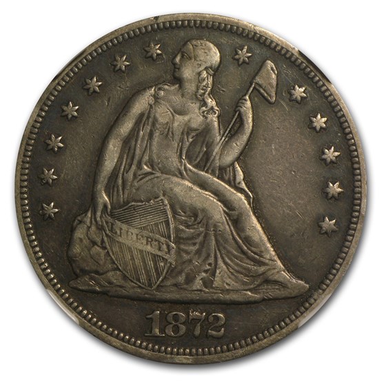 Buy 1872 Liberty Seated Dollar XF-40 NGC | APMEX