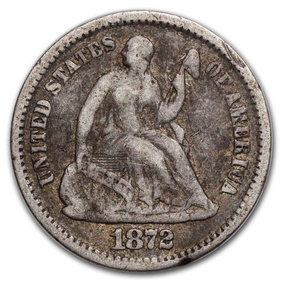 Buy 1872 Liberty Seated Half Dime Fine (Details) | APMEX