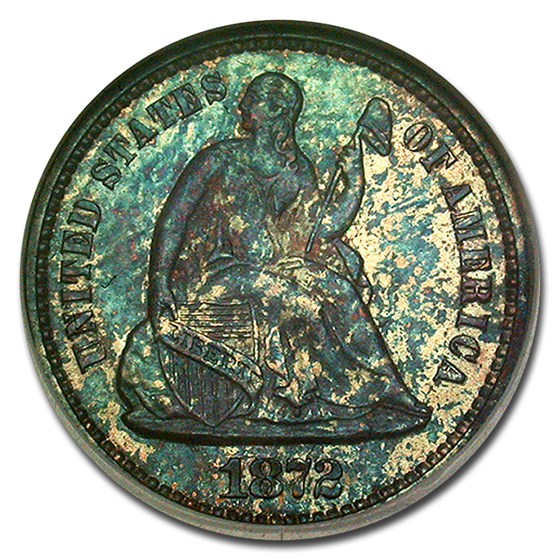 Buy 1872 Liberty Seated Half Dime MS-64 NGC | APMEX
