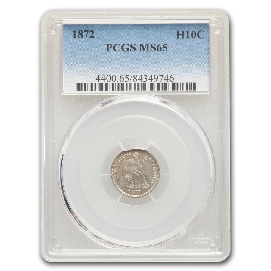 Buy 1872 Liberty Seated Half Dime MS-65 PCGS | APMEX