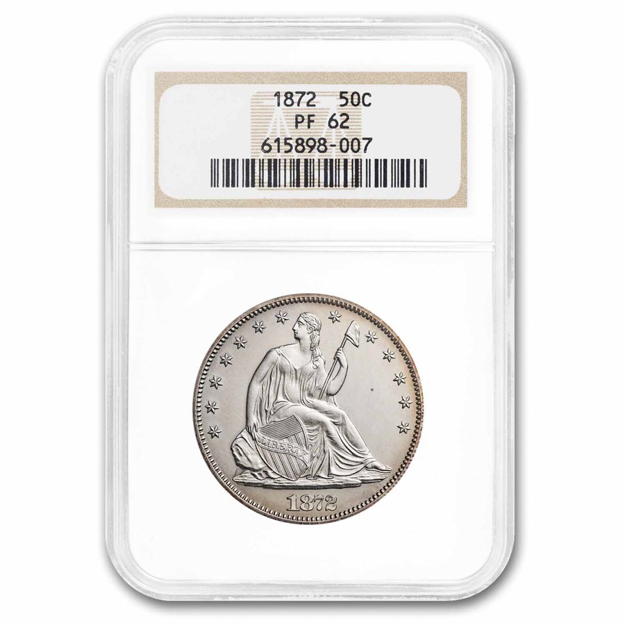 Buy 1872 Liberty Seated Half Dollar PF-62 NGC | APMEX