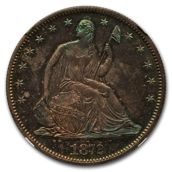 Buy 1872 Liberty Seated Half Dollar PF-65 NGC | APMEX
