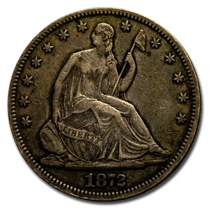 Buy 1872 Liberty Seated Half Dollar XF | APMEX