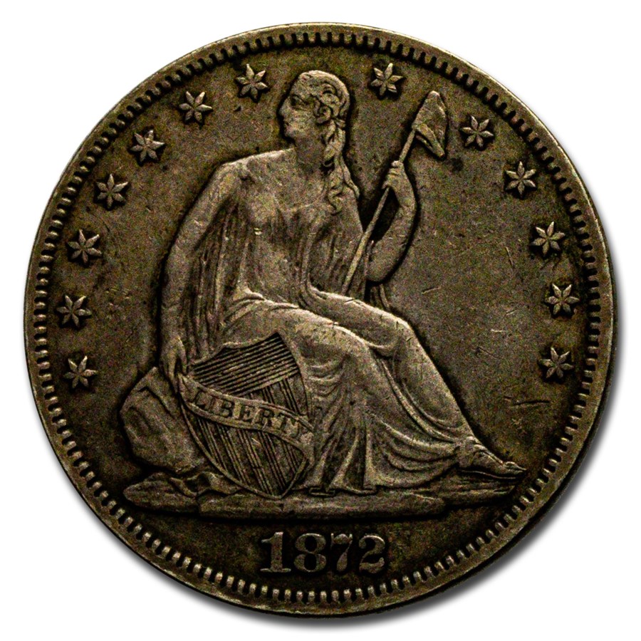 Buy 1872 Liberty Seated Half Dollar XF | APMEX