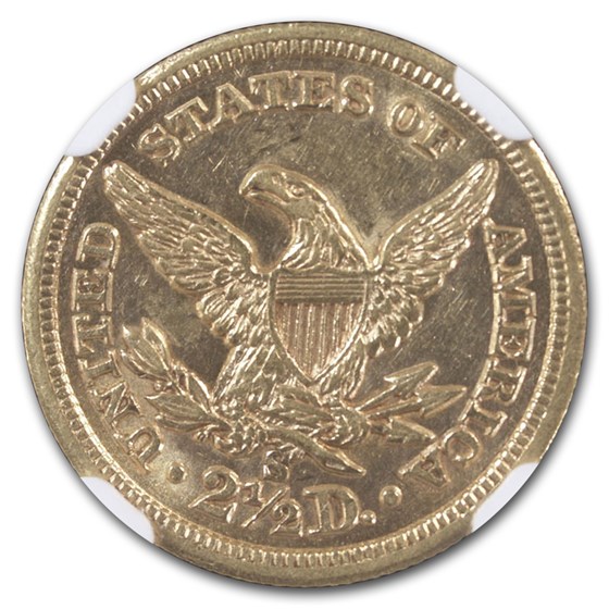 Buy 1872-S $2.50 Liberty Gold Quarter Eagle AU-58 NGC | APMEX