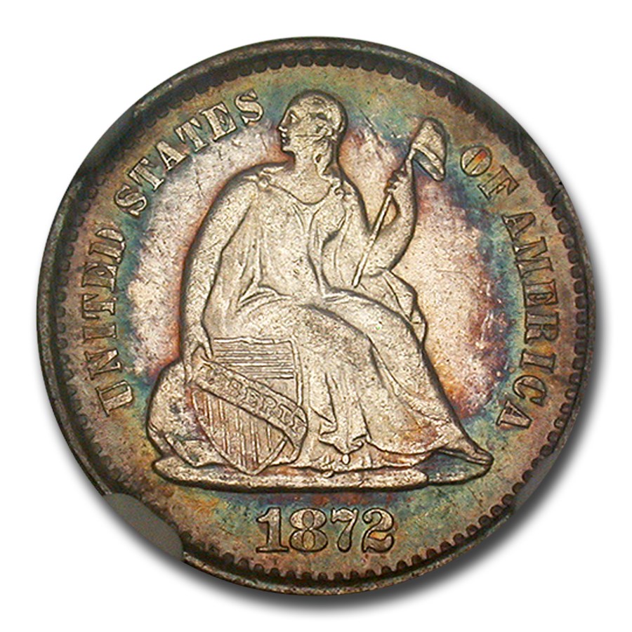 Buy 1872-S Liberty Seated Dime MS-63 NGC (Below Bow) | APMEX