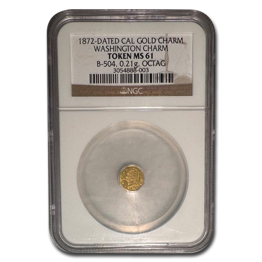 Buy 1872 Washington Octagonal Gold Charm MS-61 | APMEX