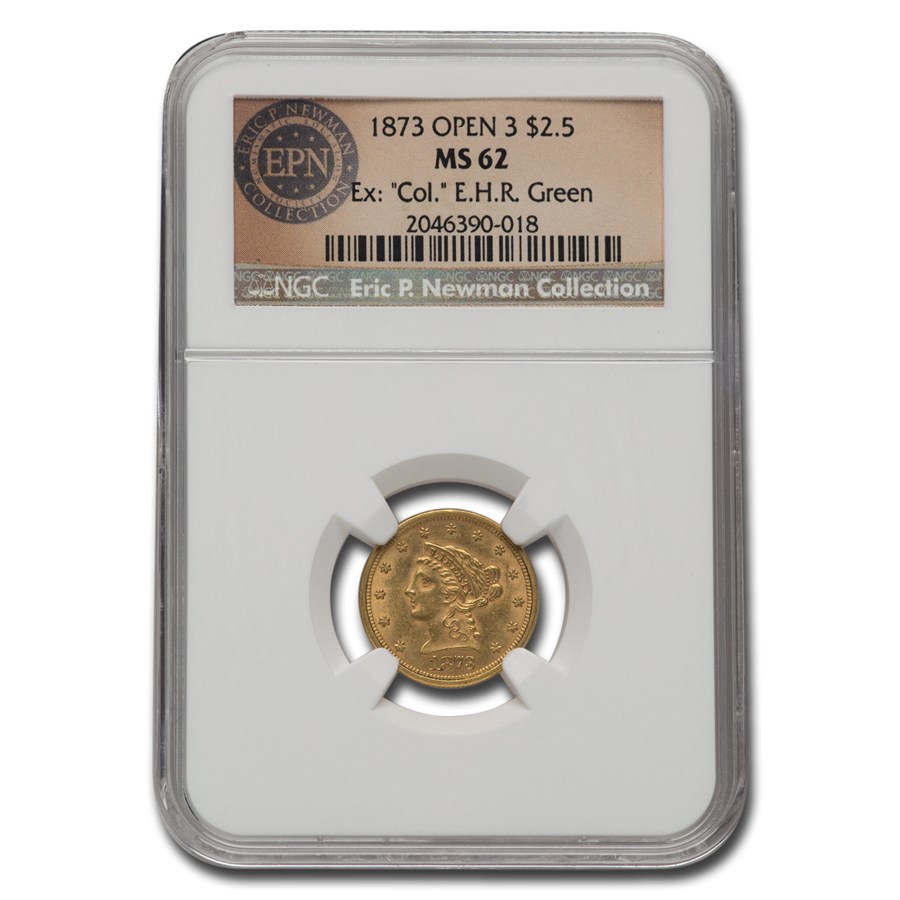 Buy 1873 $2.50 Liberty Gold Quarter Eagle MS-62 NGC (Open 3) | APMEX