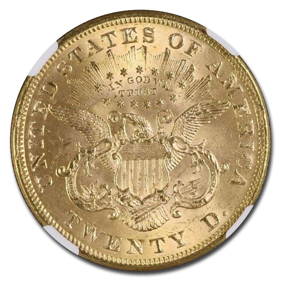 Buy 1873 $20 Liberty Gold Double Eagle MS-62 NGC (Open 3, DDO FS-101) | APMEX