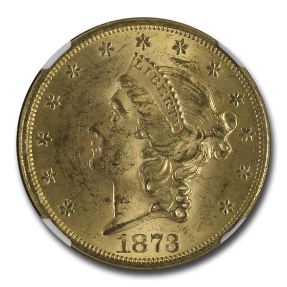 Buy 1873 $20 Liberty Gold Double Eagle MS-63 NGC (Open 3 DDO FS-101) | APMEX