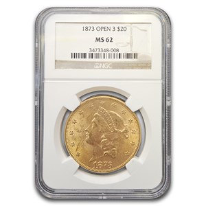 Buy 1873 Liberty Gold Double Eagle MS-62 Open 3 | APMEX