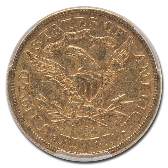 Buy 1873 $5 Liberty Gold Half Eagle AU-53 PCGS | APMEX