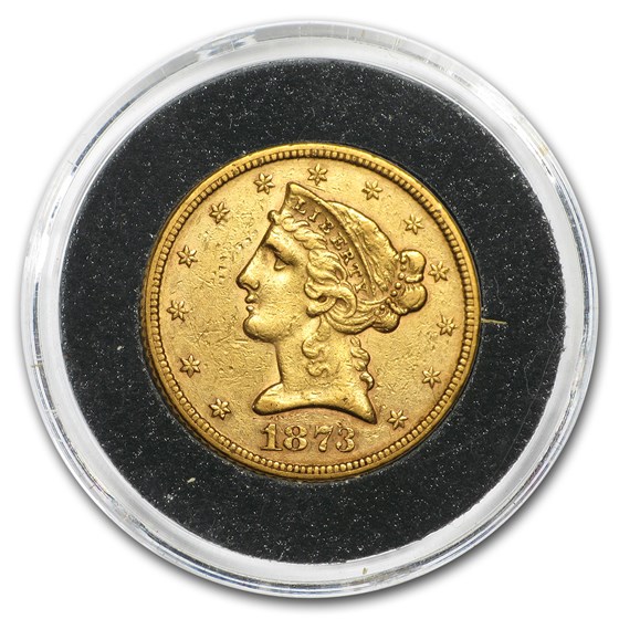 Buy 1873 $5 Liberty Gold Half Eagle Open 3 XF | APMEX
