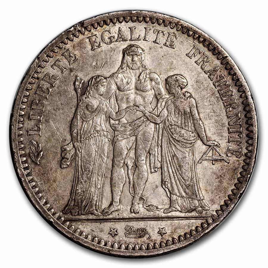 Buy 1873-A France Hercules Silver 5 Francs BU | APMEX