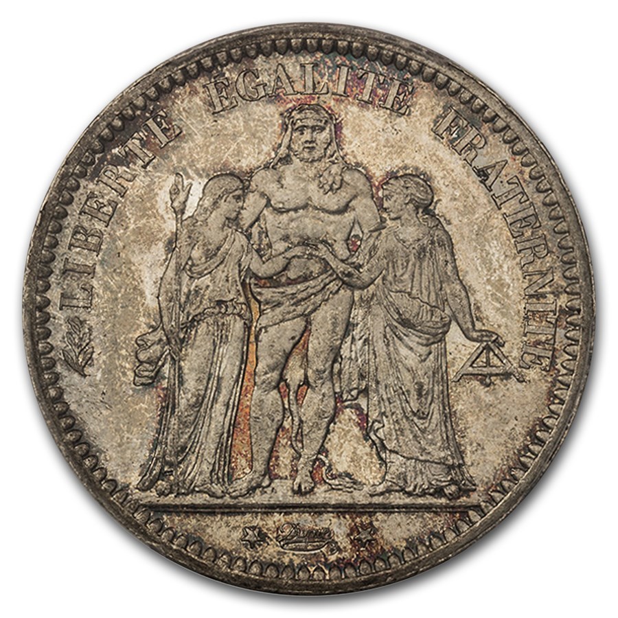 Buy 1873-A France Hercules Silver 5 Francs MS-65 PCGS | APMEX