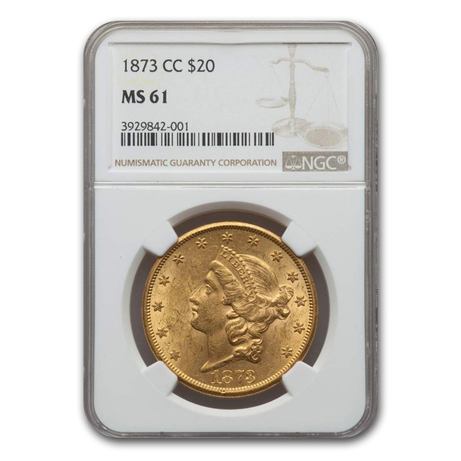 Buy 1873-CC $20 Liberty Gold Double Eagle MS-61 NGC | APMEX