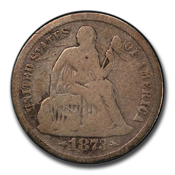 Buy 1873-CC Liberty Seated Dime VG-8 PCGS (Arrows) | APMEX