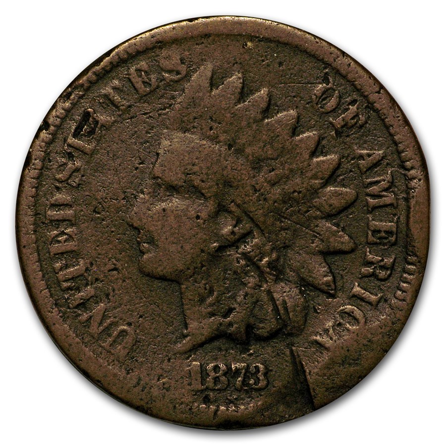 Buy 1873 Indian Head Cent Closed 3 Good (Cleaned, Corroded or Dmgd) | APMEX