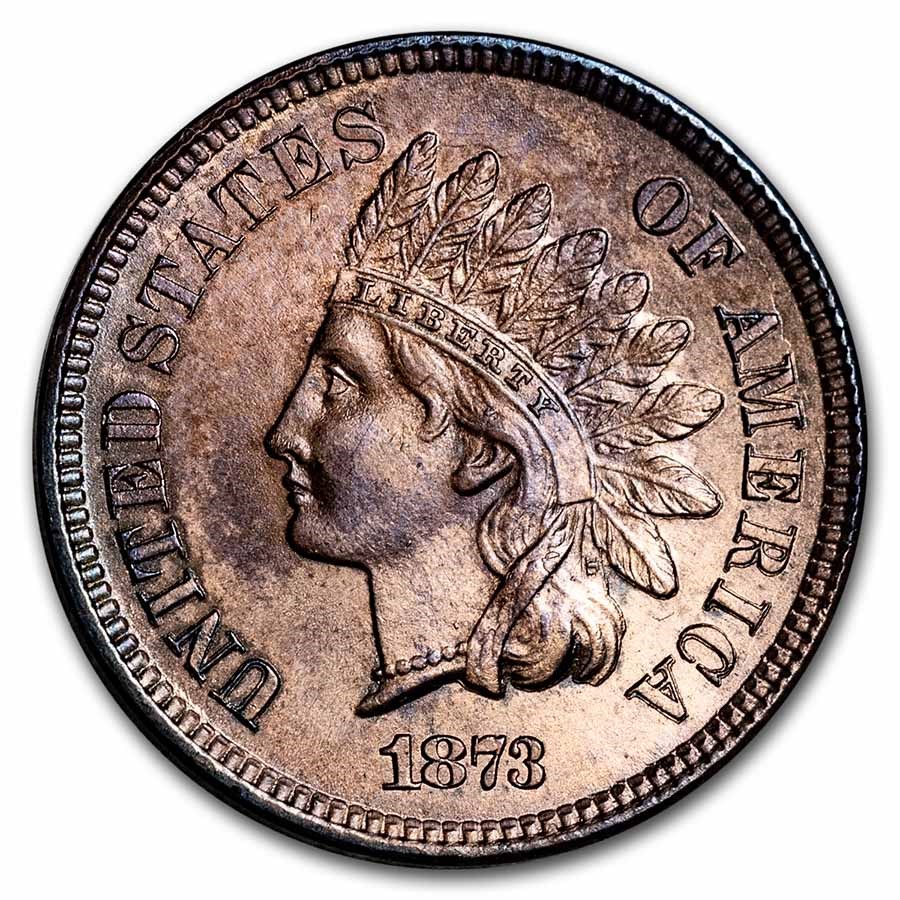 Buy 1873 Indian Head Cent Open 3 BU (Details) | APMEX