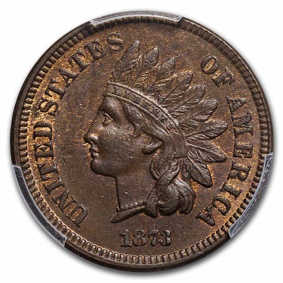 Buy 1873 Indian Head Cent Open 3 MS-62 PCGS (Brown) | APMEX