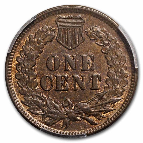 Buy 1873 Indian Head Cent Open 3 MS-62 PCGS (Brown) | APMEX