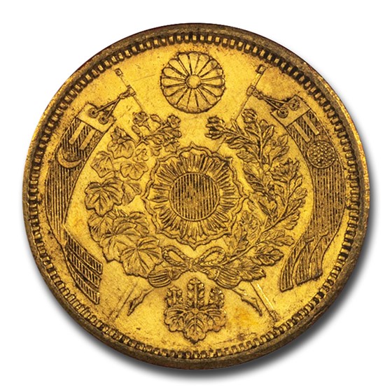 Buy 1873 Japan Gold 5 Yen Meiji MS-66 NGC | APMEX