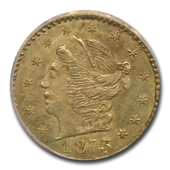 Buy 1873 Liberty Round 25 Cent Gold MS-62 NGC (BG-817) | APMEX