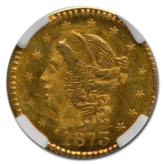 Buy 1873 Liberty Round 25 Cent Gold MS-65 NGC (BG-817) | APMEX