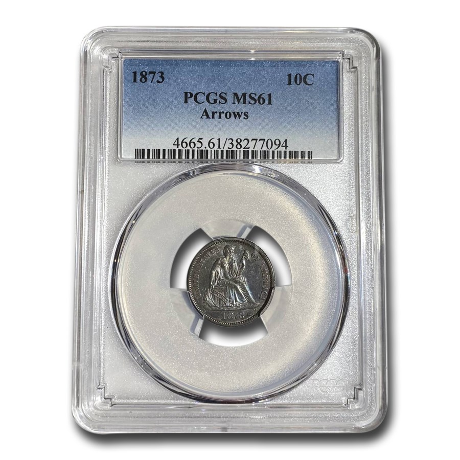 Buy 1873 Liberty Seated Dime MS-61 PCGS | APMEX