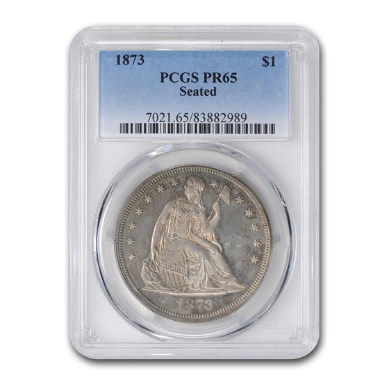 Buy 1873 Liberty Seated Dollar PR-65 PCGS | APMEX