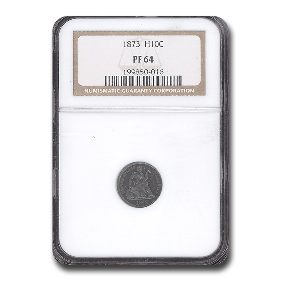 1873 Liberty Seated Half Dime PF-64 NGC