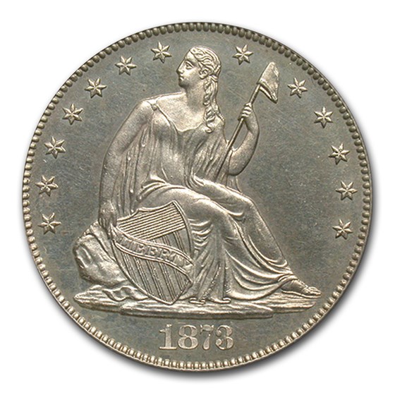 Buy 1873 Liberty Seated Half Dollar PR-63 PCGS (No Arrows) | APMEX