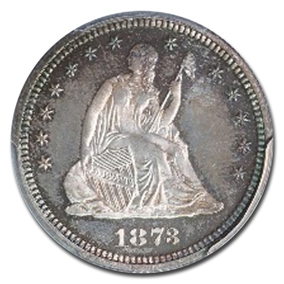 Buy 1873 Liberty Seated Quarter PR-66+ PCGS CAC (No Arrows) | APMEX