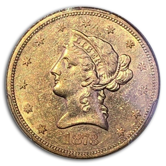 Buy 1873-S $10 Liberty Gold Eagle AU-50 PCGS (Saddle Ridge Hoard) | APMEX