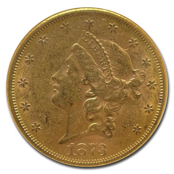 Buy 1873-S $20 Liberty Gold Double Eagle AU-58 NGC CAC | APMEX