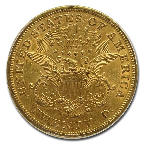 Buy 1873-S $20 Liberty Gold Double Eagle AU-58 PCGS CAC (Open 3) | APMEX