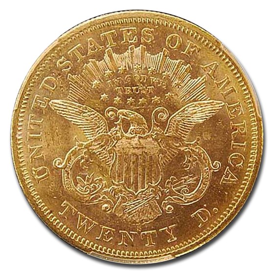 Buy 1873-S $20 Liberty Gold Double Eagle Closed 3 MS-60 PCGS | APMEX