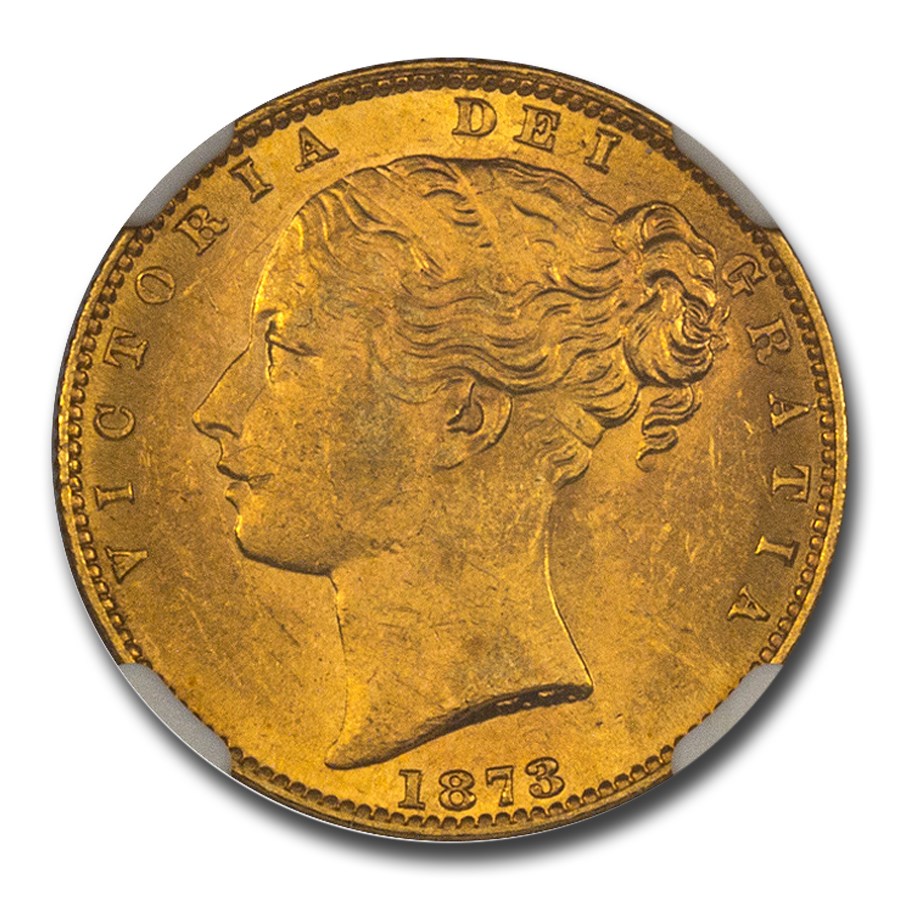 Buy 1873-S Australia Gold Sovereign Victoria MS-63 NGC | APMEX